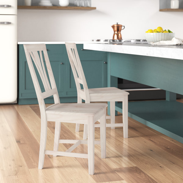 Mistana™ Lynn Solid Wood Slat Back Side Chair In Unfinished And Reviews
